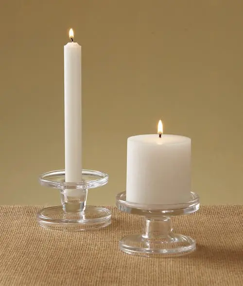 TAG Bobbin Reversible Glass Candle Holders For Everyday Use