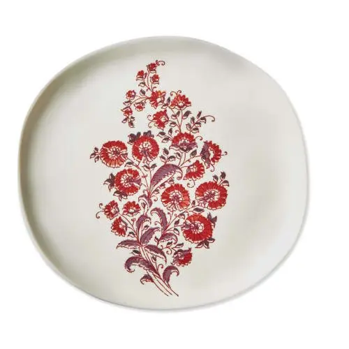 TAG Jasmine Melamine Salad Plate Multicolor Dishwasher Safe - Multicolored