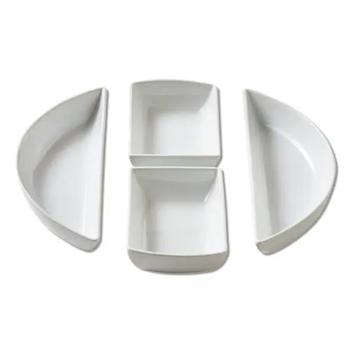 TAG Ware Modular 4 Piece Porcelain Dinnerware Set - White