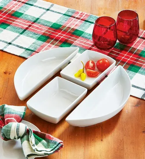 TAG Ware Modular 4 Piece Porcelain Dinnerware Set