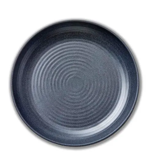 TAG Brooklyn Charcoal Melamine Salad Plate Everyday Dining - Gray