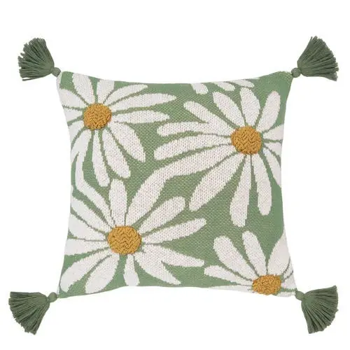 CAROL & FRANK Daisy Accent Pillow - Beige