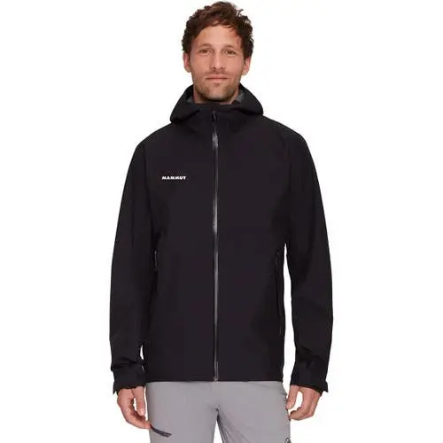 MAMMUT Alto Light Hs Hooded Jacket Waterproof Rainwear - Black