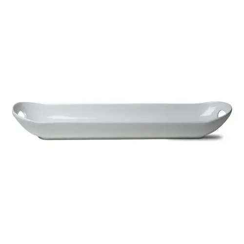 TAG Ware Baguette Porcelain Serving Tray Platter Dishwasher Safe - White