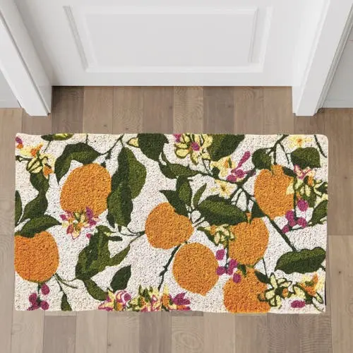 TAG Lemoncello Coir Mat Rectangle Indoor Outdoor Welcome Mat