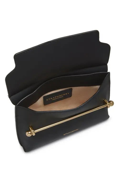Strathberry Mini Stylist Leather Crossbody Bag - Black