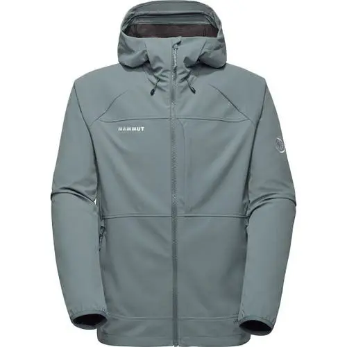 MAMMUT Ultimate Comfort Softshell Hooded Jacket - Strata