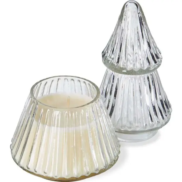 TAG Chelsea Tree Candle Cypress Hinoki Small Sculpted Christmas - Clear