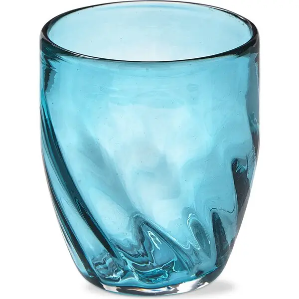 TAG Optic Everything Glass Solid Aqua Dishwasher Safe Beverage