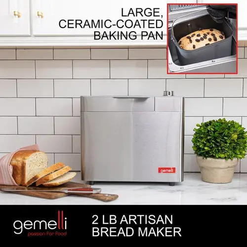 GEMELLI HOME 2lb Artisan Bread Maker