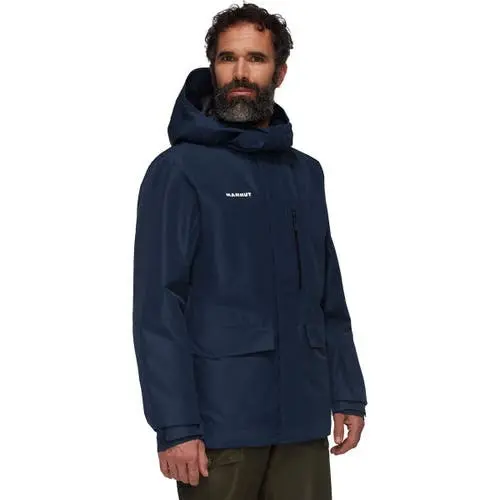 MAMMUT Fall Line Hs Thermo Hooded Jacket - Marine