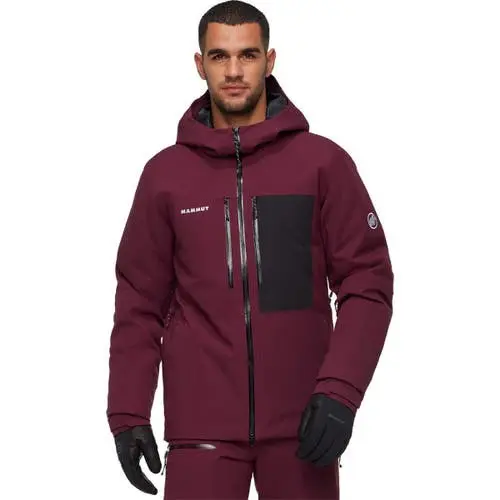 MAMMUT Stoney Hs Thermo Hooded Jacket - Vin/black