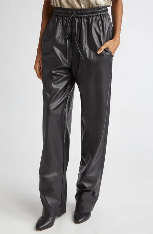 Isabel Marant Étoile Nereane Faux Leather Drawstring Pants