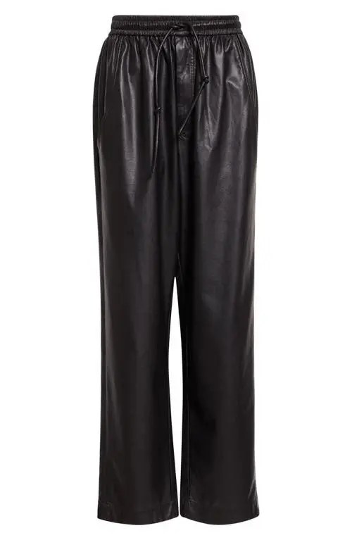 Isabel Marant Étoile Nereane Faux Leather Drawstring Pants