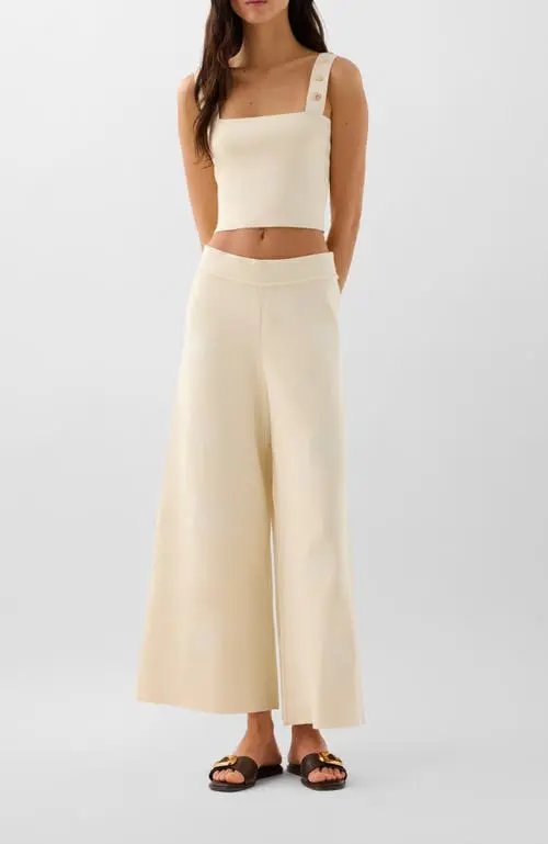 SCALPERS Embsun Knit Wide Leg Trousers