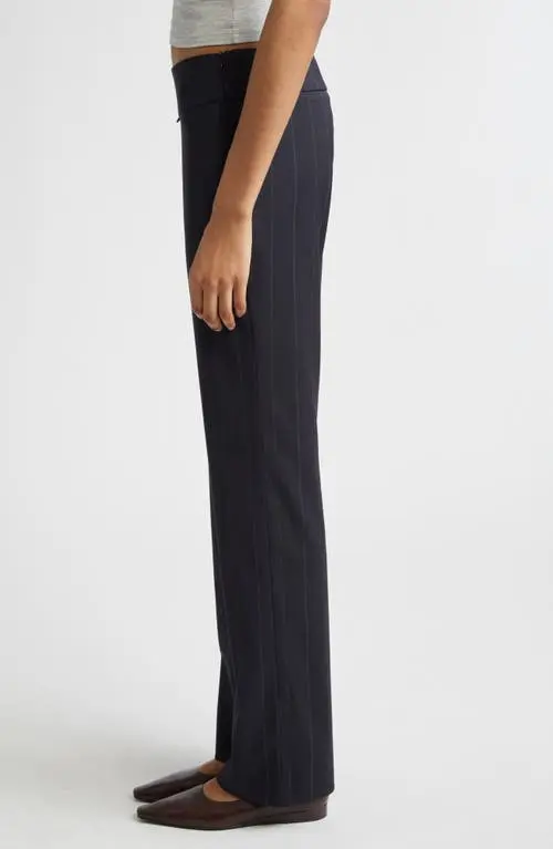 Paloma Wool Saba Pinstripe Low Waist Straight Leg Pants