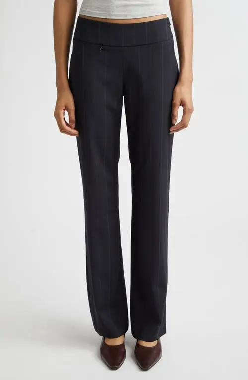 Paloma Wool Saba Pinstripe Low Waist Straight Leg Pants