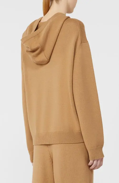 MM BY MAX MARA Loria Virgin Wool Sweater Hoodie