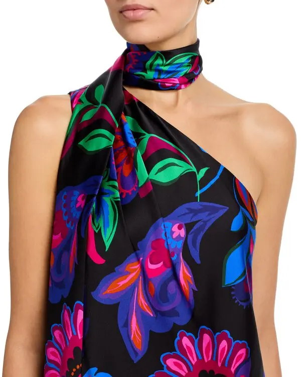 Ramy Brook Dolly Silk Blend Mini Dress In Black Multi Floral - 60% Off |  Editorialist
