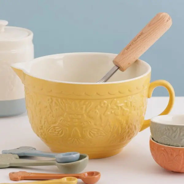 MASON CASH Home To Roost 9.75 Batter Bowl - Yellow