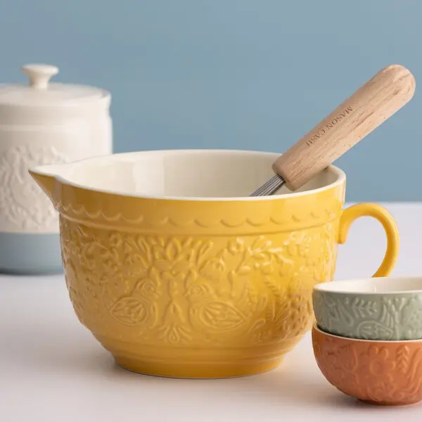 MASON CASH Home To Roost 9.75 Batter Bowl - Yellow