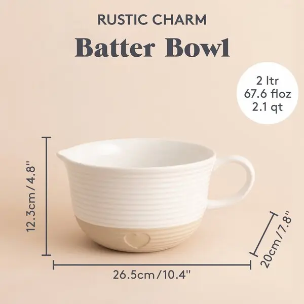 MASON CASH Rustic Charm 9.75 Batter Bowl