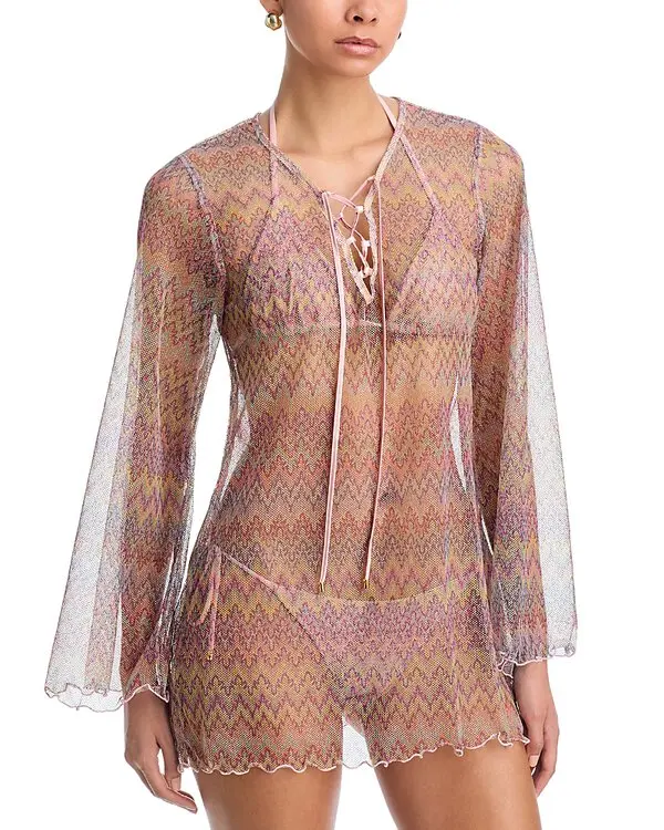 PQ SWIM Noah Tunic Swim Cover-up - Dazzle