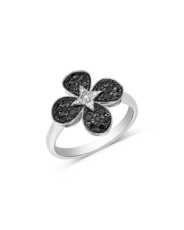 Bloomingdale'S Diamond Clover Ring 0.50 Tcw In 14k - White Gold
