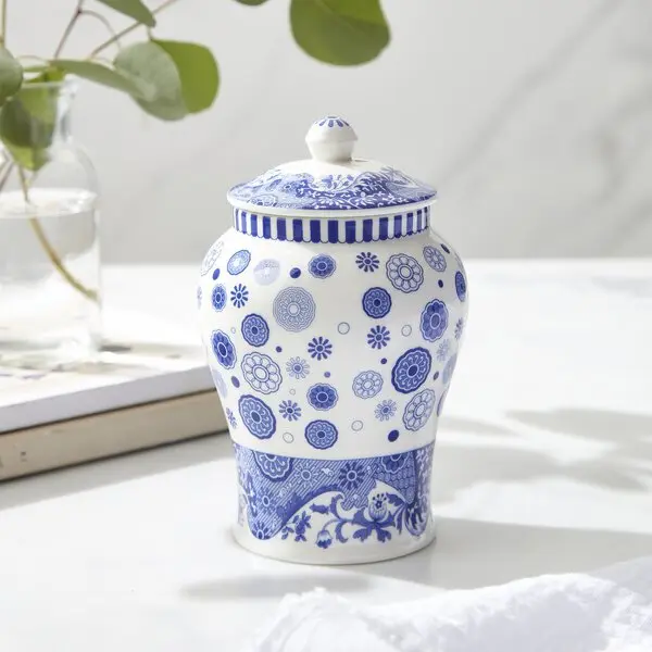 SPODE Italian Brocato Lidded Vase 5