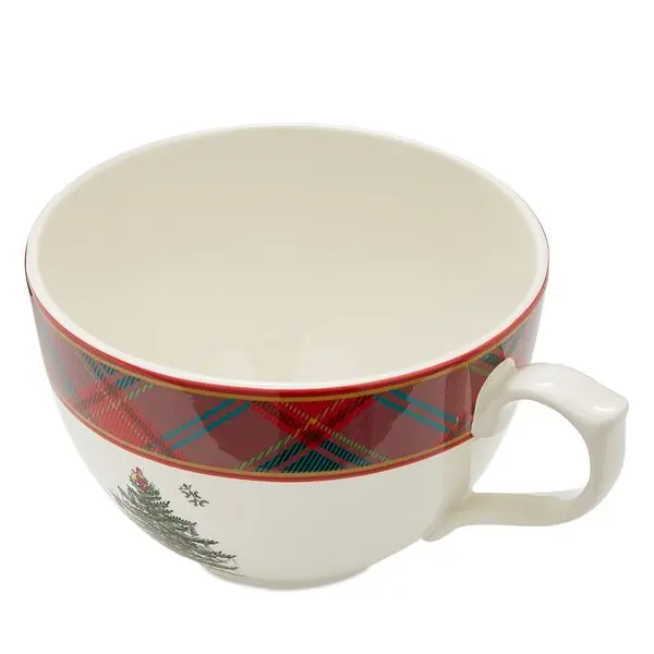 SPODE Christmas Tree Tartan Jumbo Cup