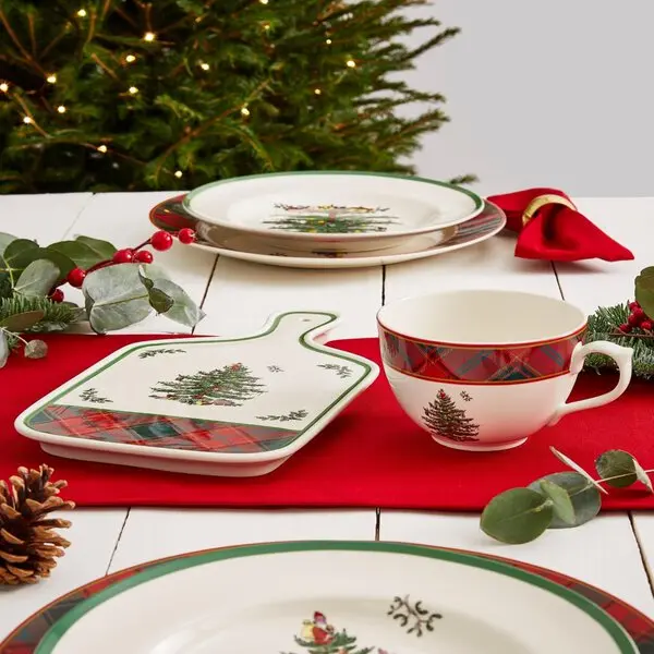 SPODE Christmas Tree Tartan Jumbo Cup