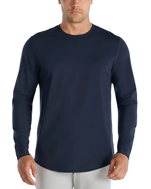 BYLT BASICS Long Sleeve Crewneck Tee - Navy