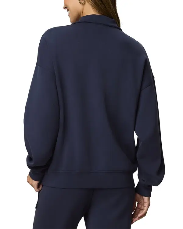 Splendid Scubasoft Quarter Zip Sweatshirt - Navy