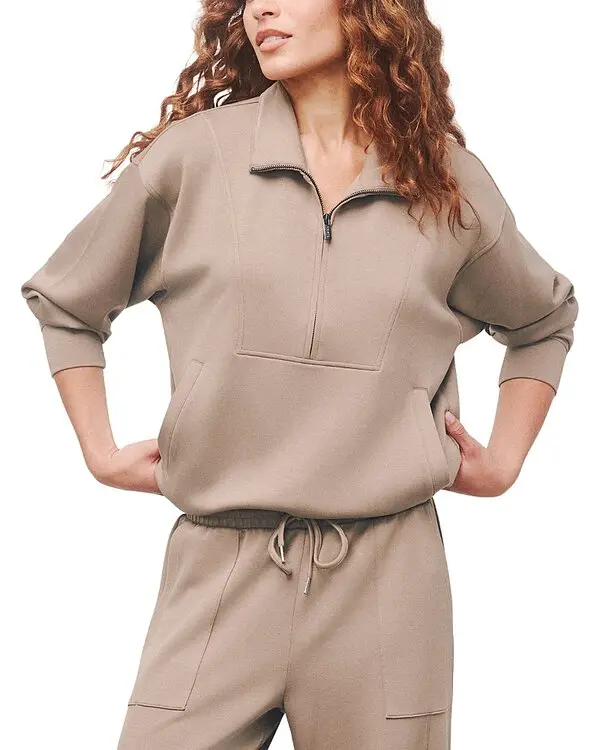 Splendid Scubasoft Quarter Zip Sweatshirt
