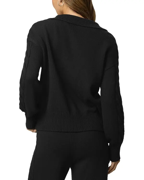 Splendid Jet Set Polo Sweater - Black