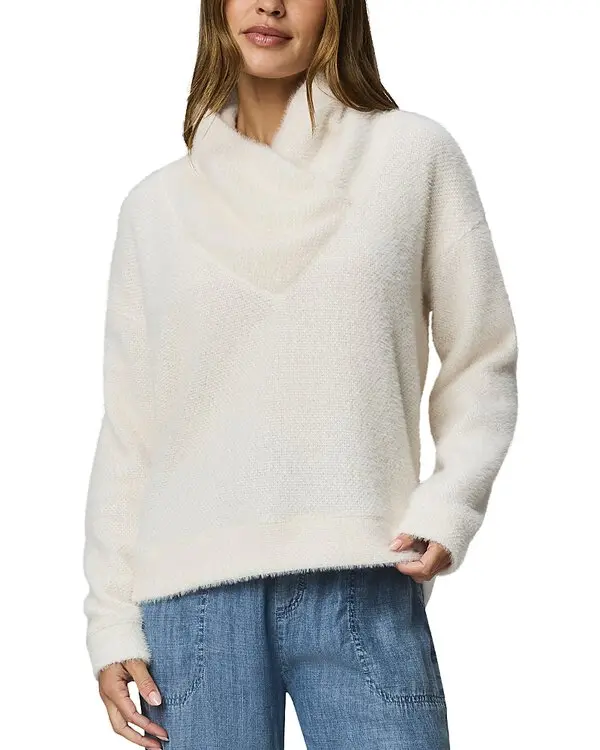 Splendid Rowan Fuzzy Pullover - White
