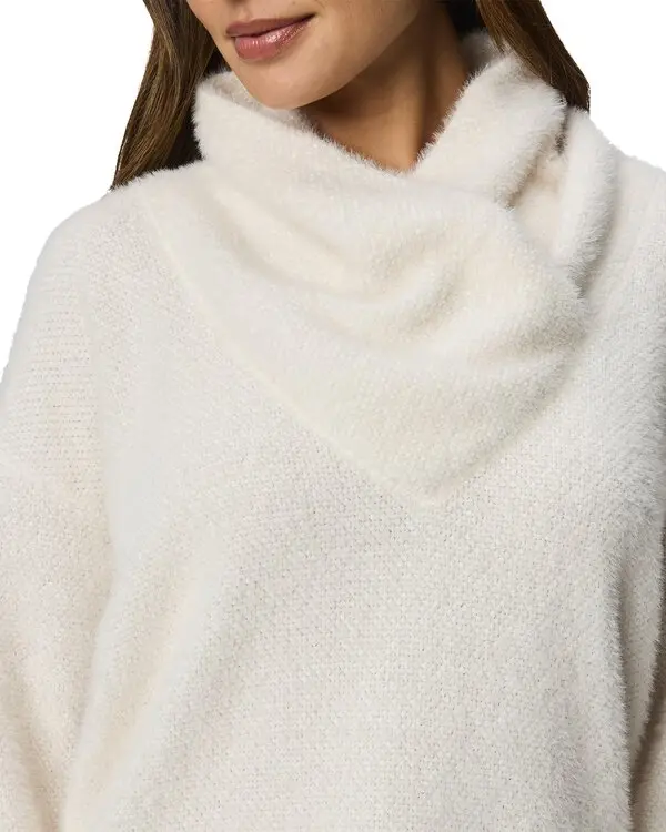 Splendid Rowan Fuzzy Pullover - White