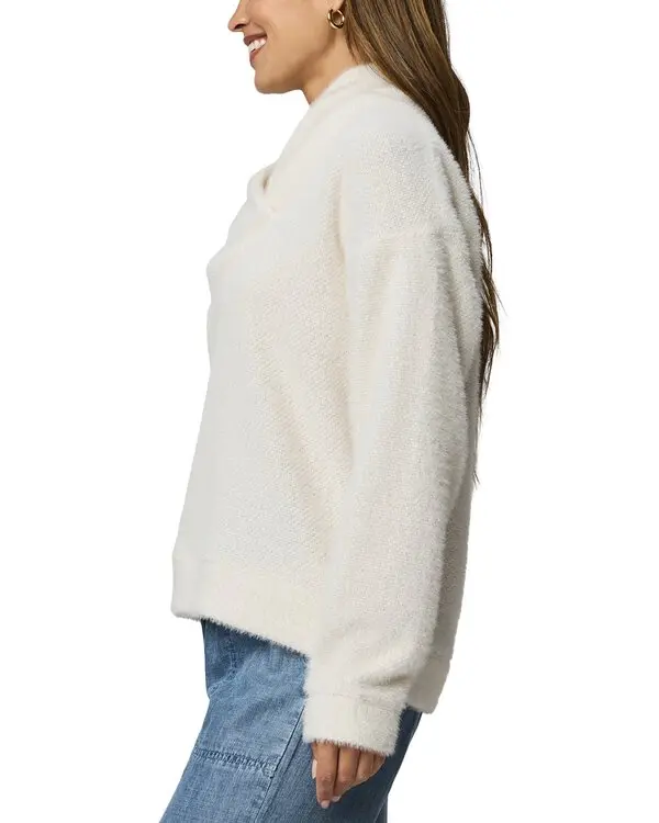 Splendid Rowan Fuzzy Pullover - White