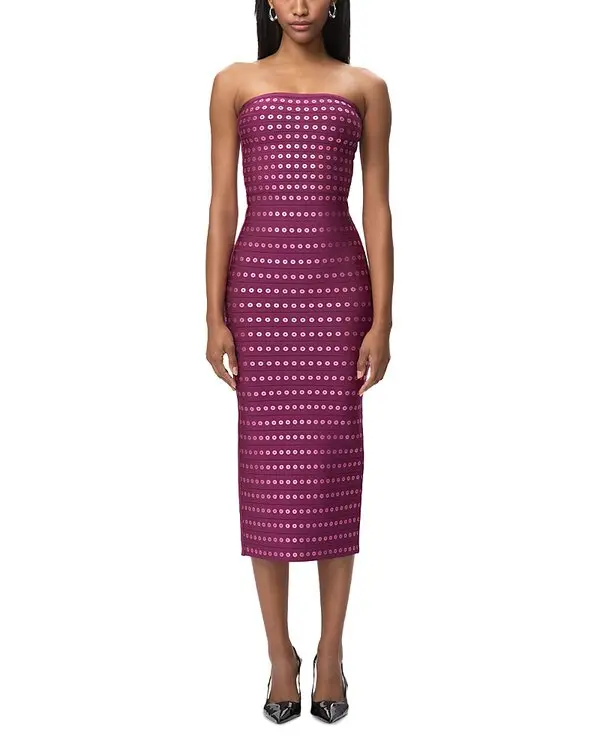 Herve Leger Eira Midi Dress - Thistle