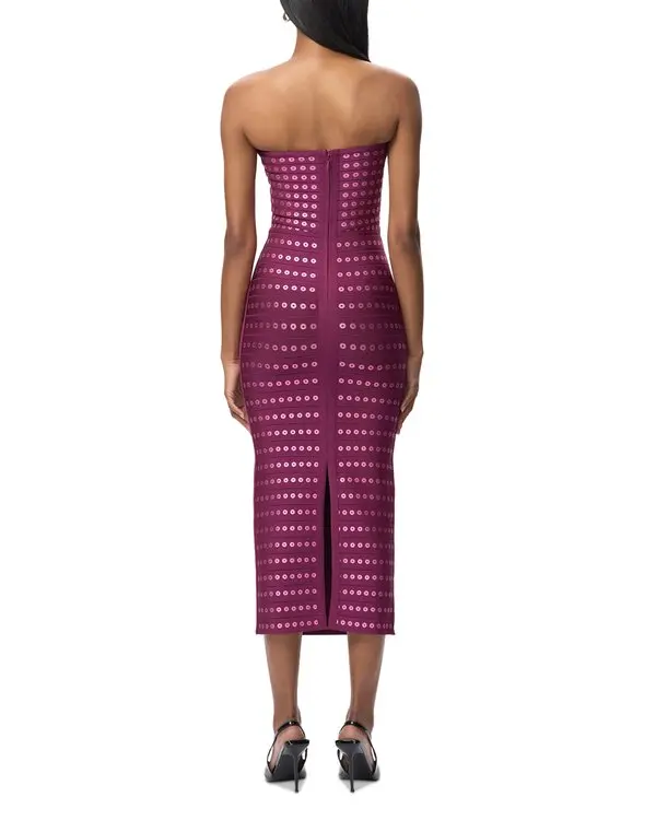 Herve Leger Eira Midi Dress - Thistle