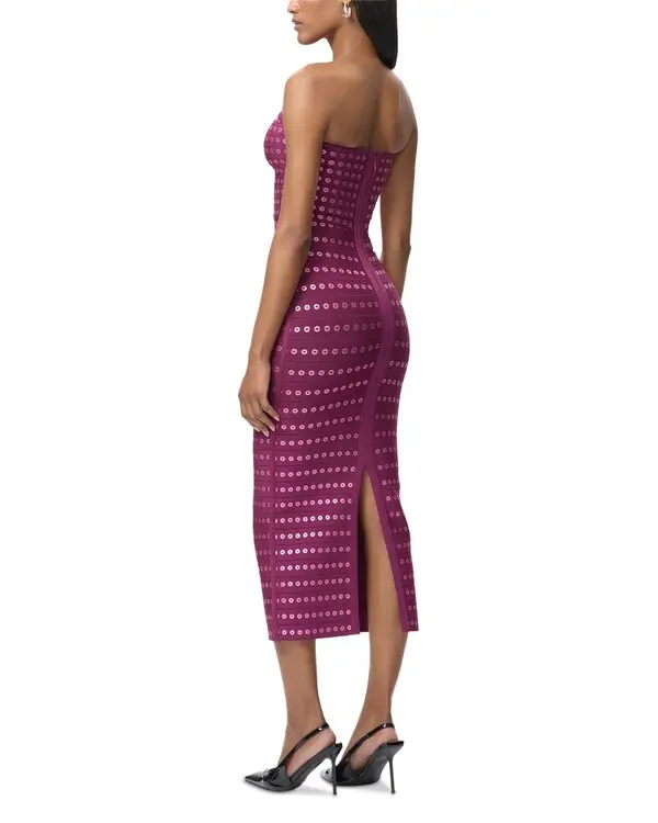 Herve Leger Eira Midi Dress - Thistle