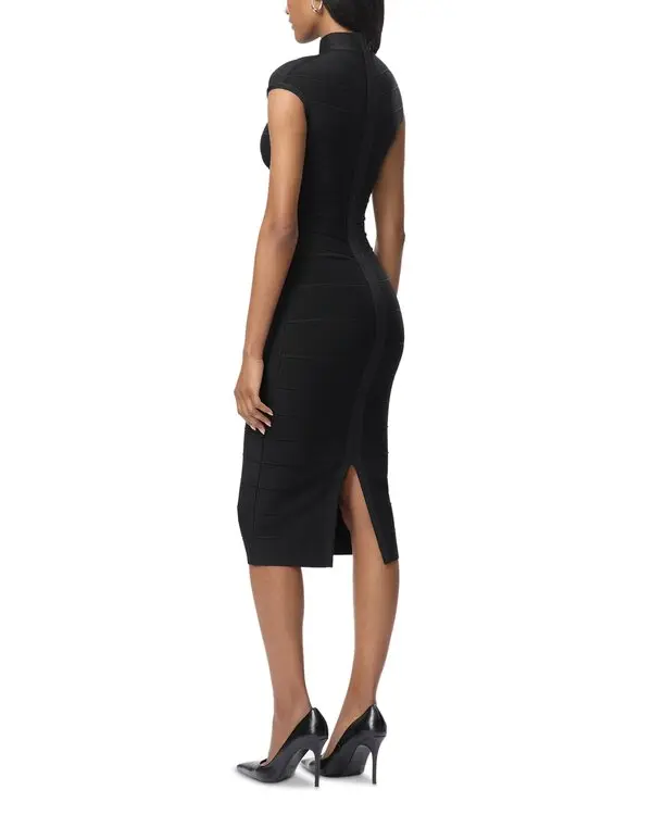 Herve Leger Davina Midi Bandage Dress - Black
