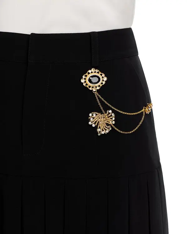 Cinq À Sept Brooches Mini Skirt