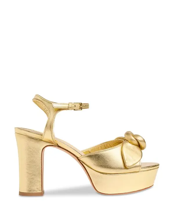 Cinq À Sept Arianna Knotted Rose Sandals - Gold