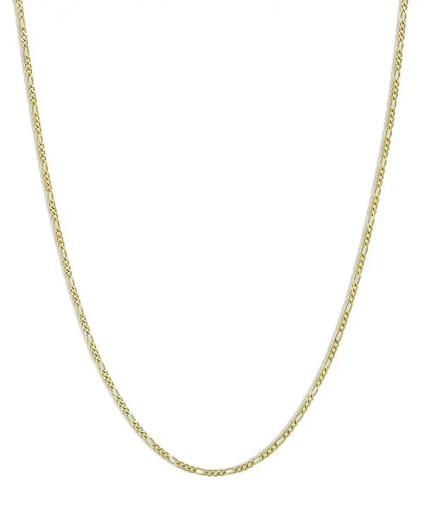 ZOE LEV 14k Yellow Figaro Link Chain Necklace - Gold