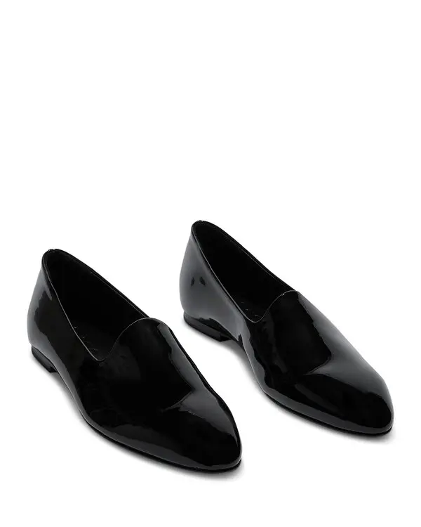 AeydĒ Vanna Patent Flats - Black