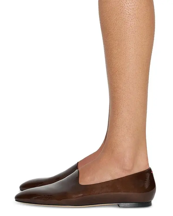 AeydĒ Vanna Patent Flats - Moka Metal