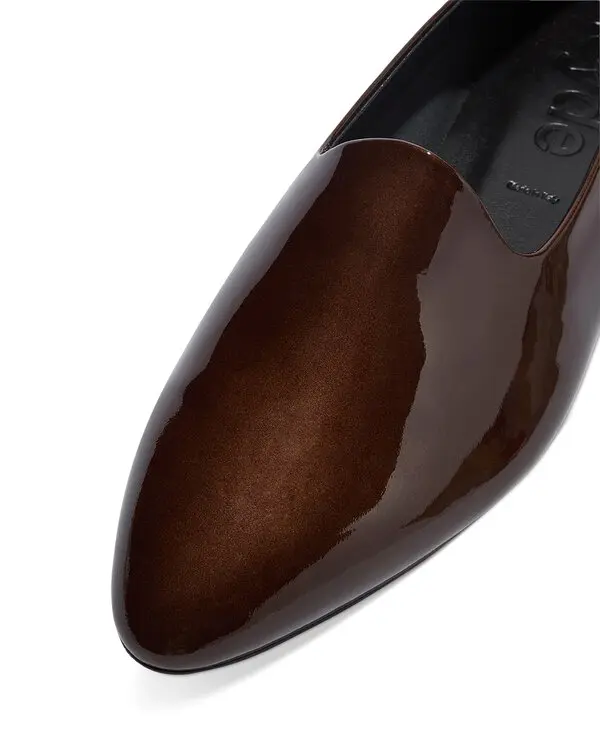 AeydĒ Vanna Patent Flats - Moka Metal