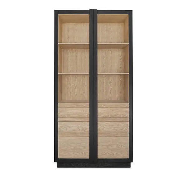 MOE'S HOME COLLECTION Charlotte Tall Cabinet - Black