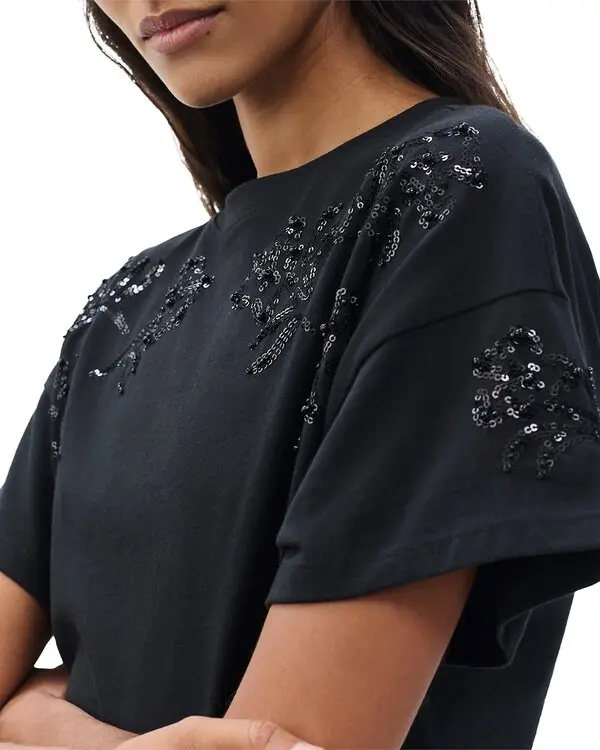 Rag & Bone Beaded Floral T-shirt